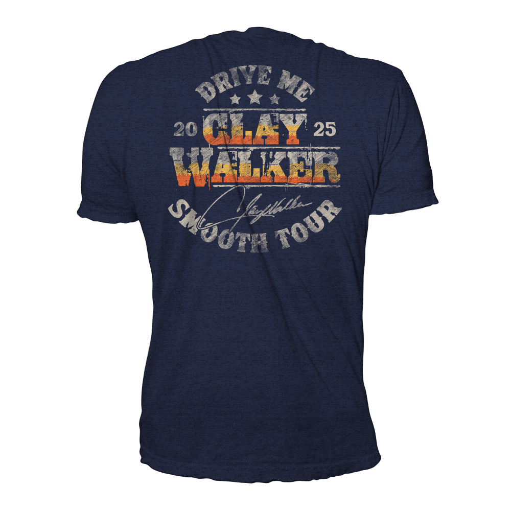 Drive Me Smooth 2025 Tour Tee – Clay Walker